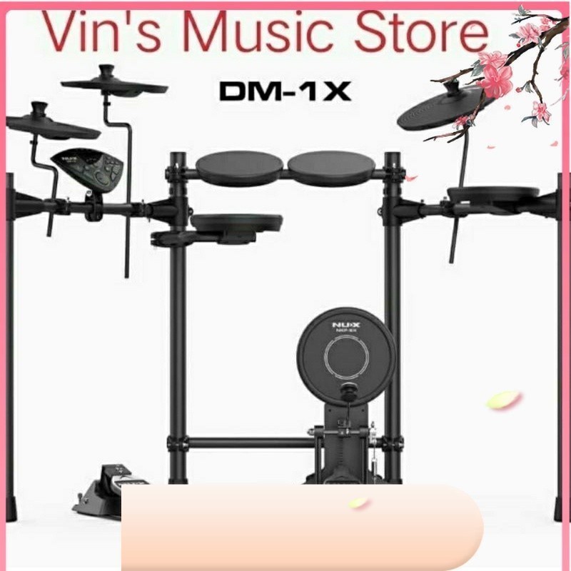 Jual PROMO Drum Electric Nux DM-1X DM1 drum digital original paket bonus kursi , stik dan kaos ...