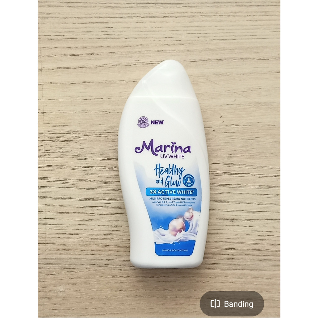 Jual Marina UV Lotion Biru Healthy glow 92 ml & 50 ml Kemasan Travel ...