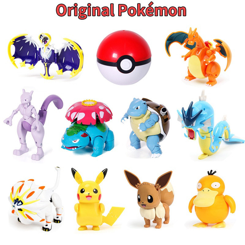 Jual Mainan Anak Super Deformed Figure Pokeball Pokemon Pocket Monster ...