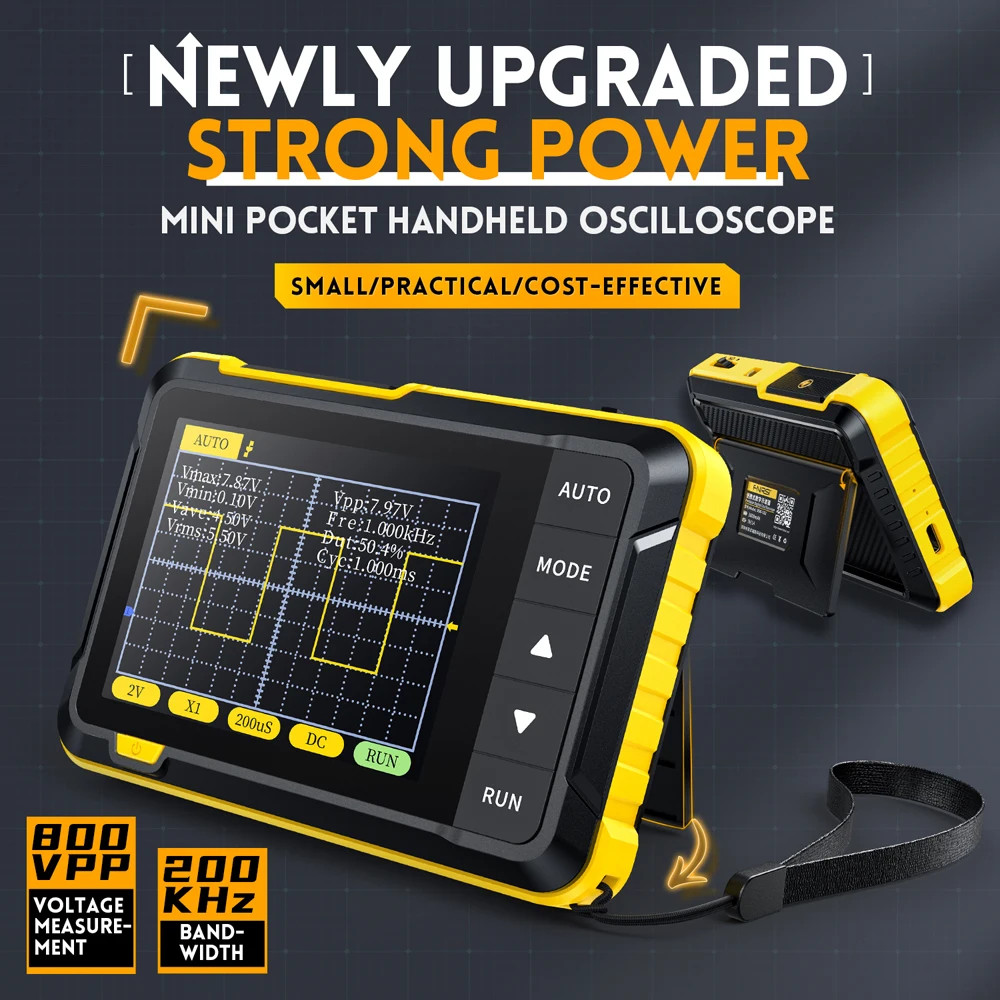 Jual FNIRSI Osiloskop Digital Mini Handheld Oscilloscope 200KHz 2.5MS/s ...