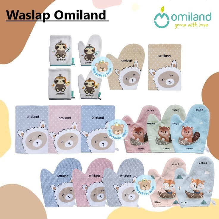 Jual Omiland Washlap Tangan Motif Sloth /Alpaca / Fox / Otter | WASLAP ...