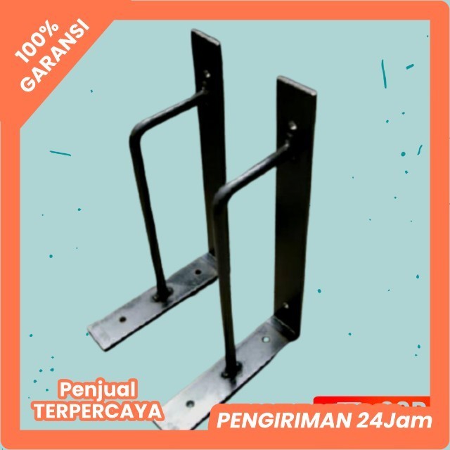 Jual Siku Besi Bracket Rak Gantung Floating Shelf Rack / Braket ...