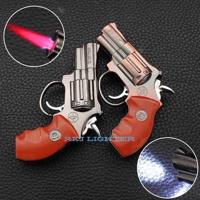 Jual rkj Korek api bara model pistol plus senter MN-392 ANTI ANGIN ...