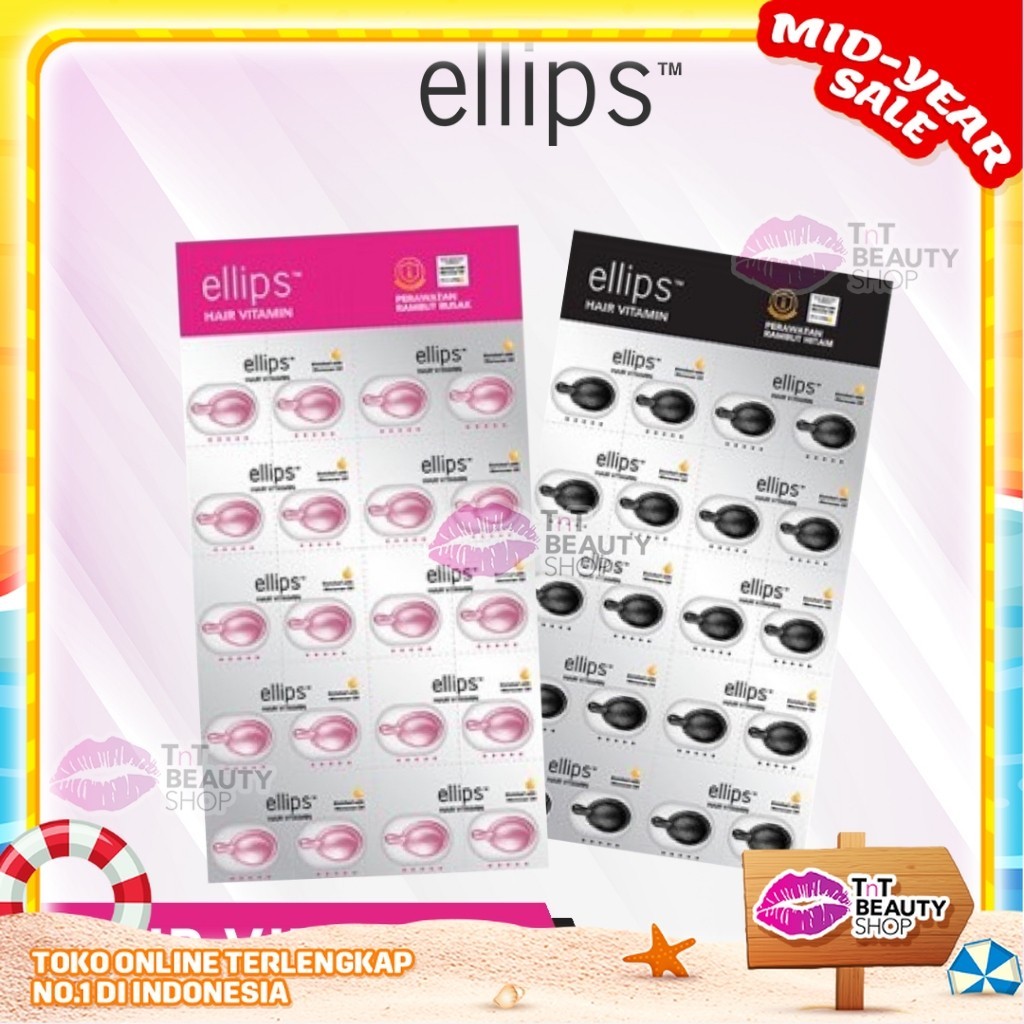 Jual Ellips Hair Vitamin isi 20 Capsules | Elips Perawatan Rambut Hitam ...