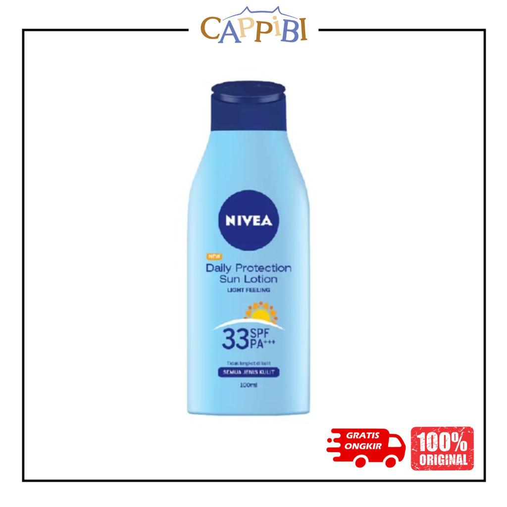 Jual Nivea Daily Protection Sun Lotion / Sun Block Spf 33 Pa +++ 100ml ...