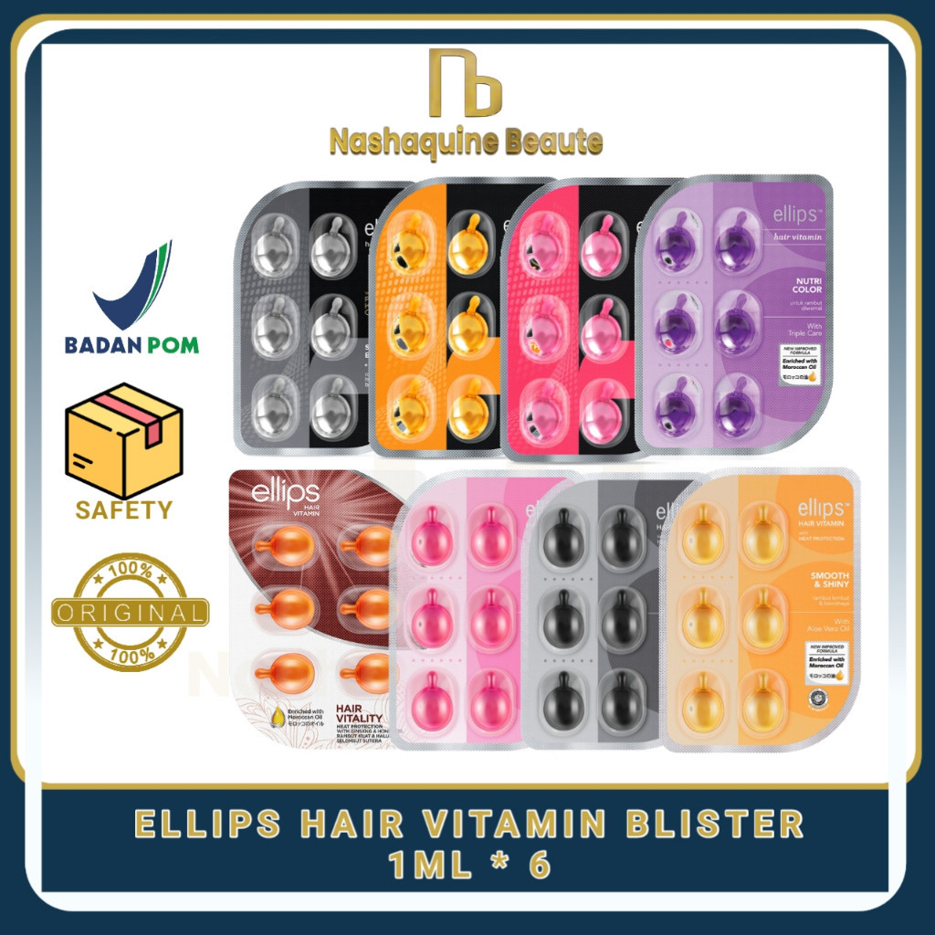 Jual Ellips Vitamin Rambut Blister 1ml*6 - Hair Oil Vitamin | Shopee ...