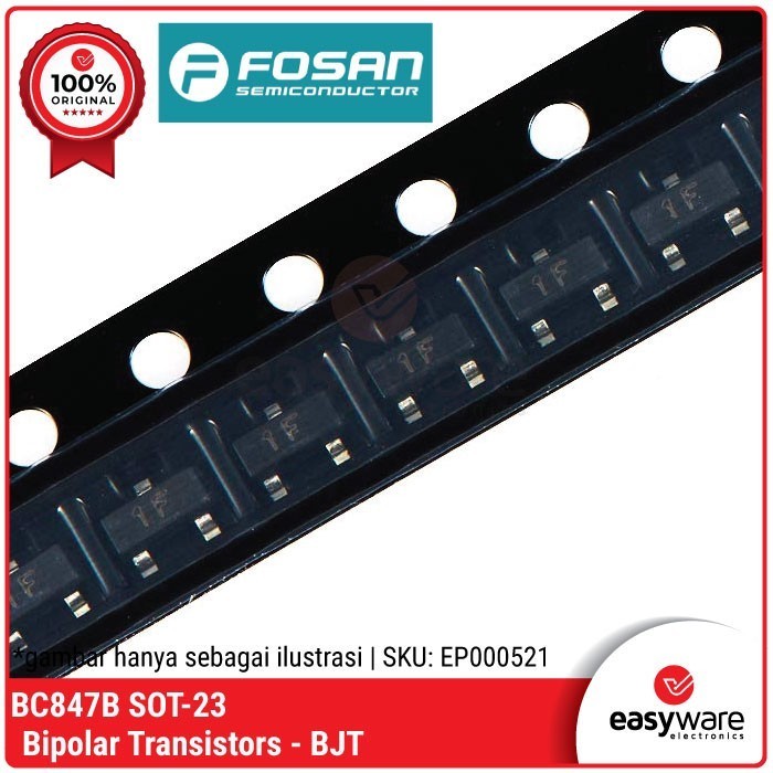 Jual DC99 Transistor BC847B SOT-23 1F BC847 B BC 847 BC847 SMD 1F Bipolar | Shopee Indonesia