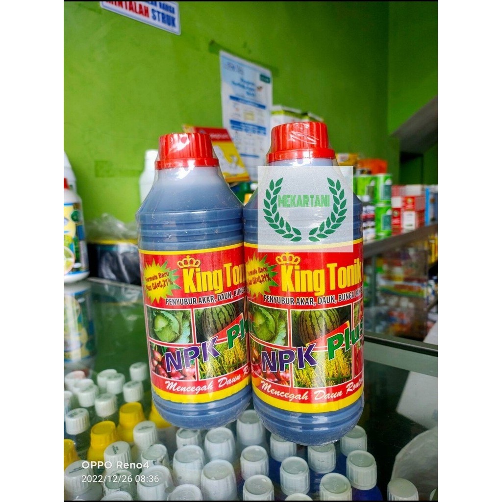 Jual pupuk KING TONIK NPK 1 liter pupuk penyubur tanaman | Shopee Indonesia