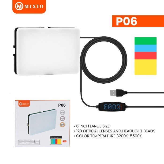 Jual MIXIO 10" 8" 6inc Lampu Foto LED Video Light LIVE STREAMING Ring ...