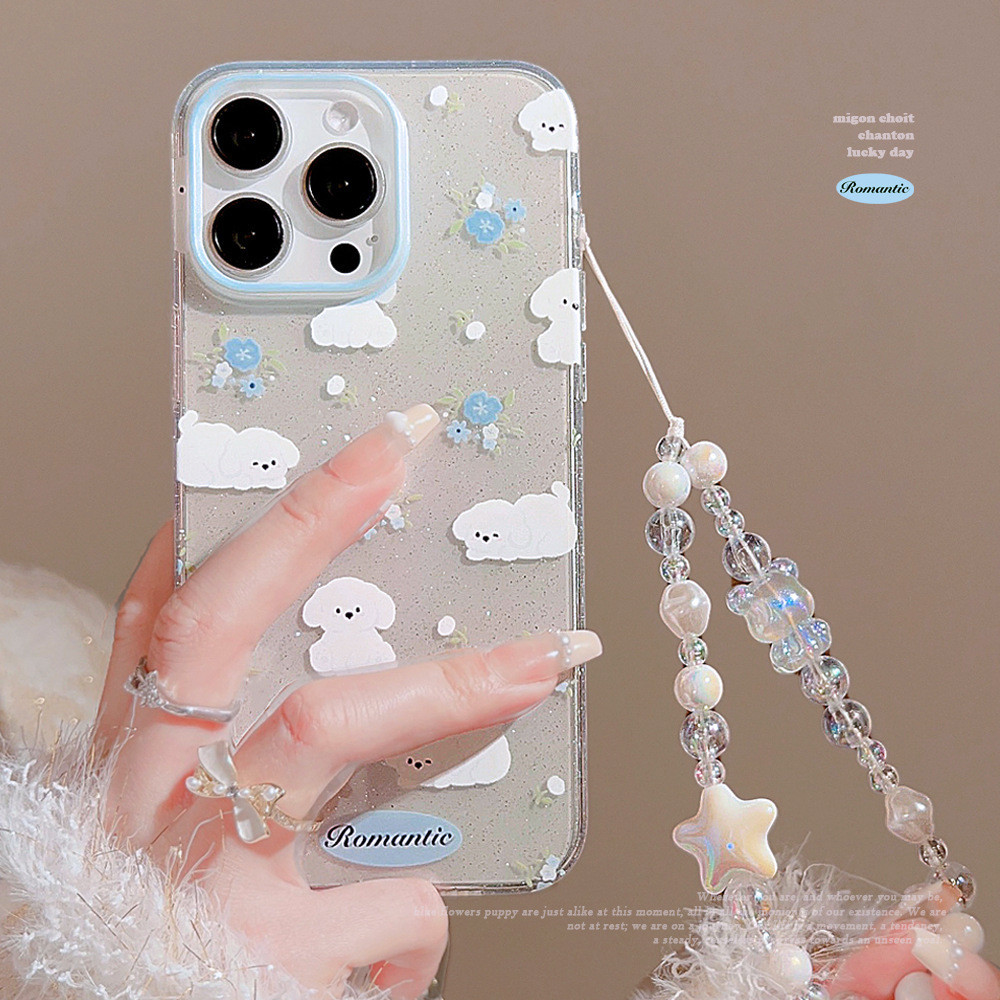 Jual Anak anjing menyukai bunga biru Casing hp infinix Smart 10 Plus ...