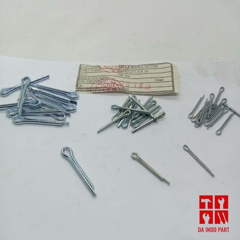 Jual 10pcs PEN BESI PENAHAN BAUT MUR SPLIT PEN STEP KLIP SPIT PEN SPILI ...
