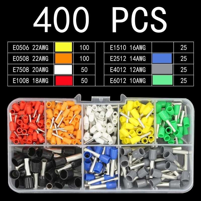 Jual Skun Ferrules Insulated Terminal Block Connector 400 PCS | Shopee ...