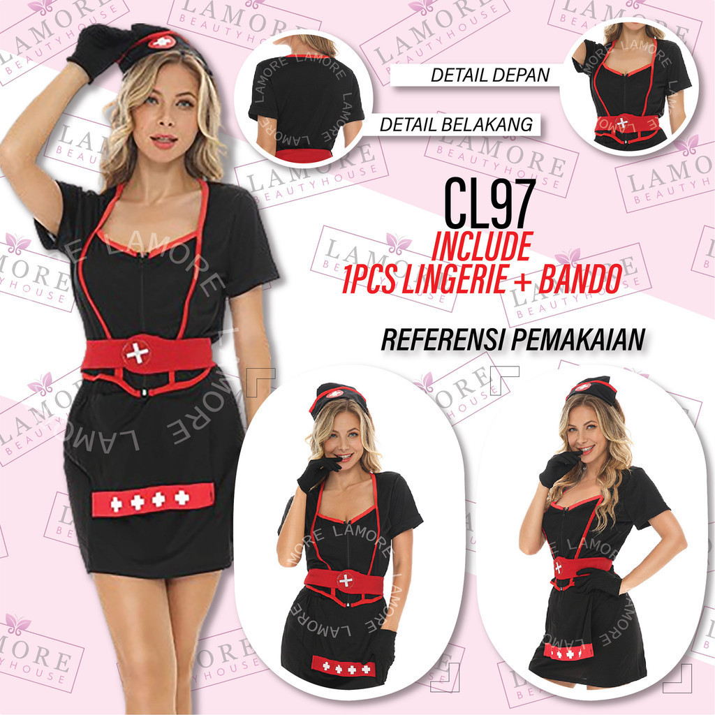 Jual Lingerie Jumbo Size Costume Perawat Suster Premium Cl97 | Shopee Indonesia