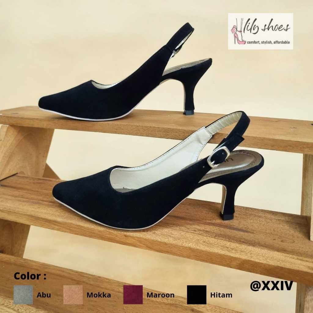 Jual LILY SHOES - Mayday High Heels Wanita Simple | Shopee Indonesia