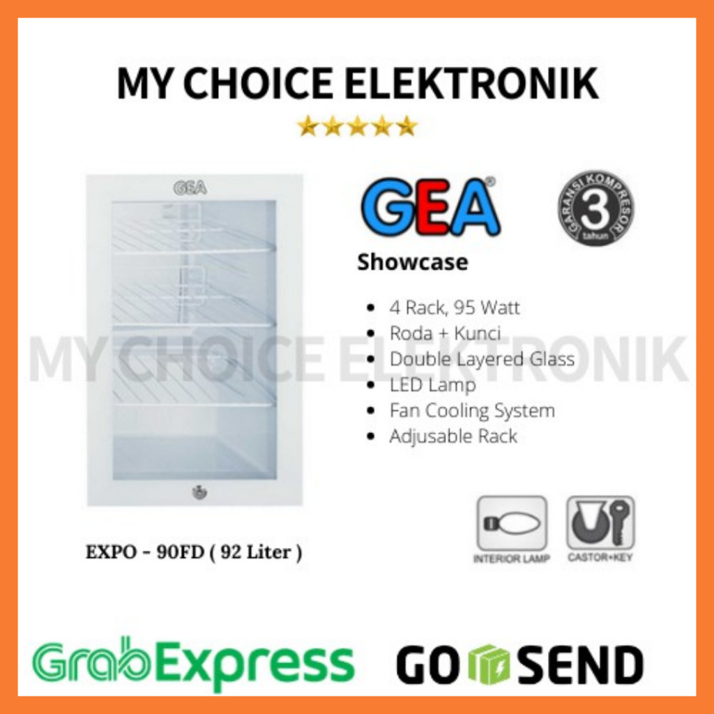 Jual GEA Showcase Display Cooler Expo-90/ Expo-90fd / Expo-90 fd ...