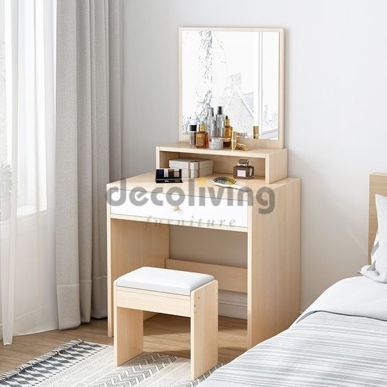 Jual Meja Rias/Meja Make Up Minimalis Lengkap Dengan Cermin Dan Kursi ...