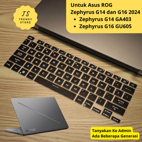 Jual Keyboard Protector Cover Asus Zephyrus G14 GA403 G16 GU605 2024 ...