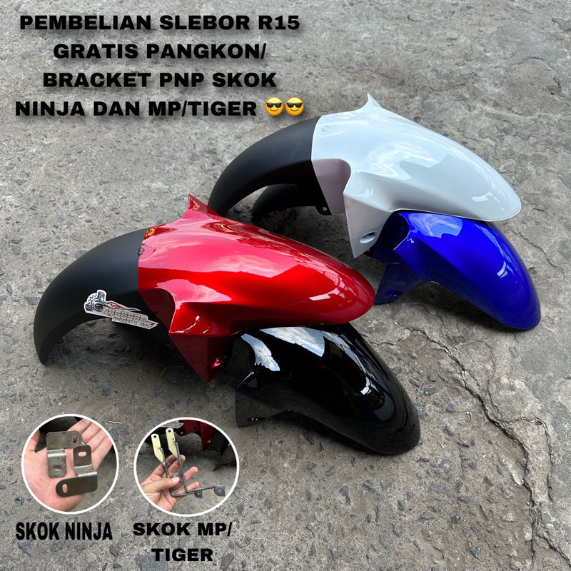 Jual ADT75 SLEBOR DEPAN YAMAHA R15 PNP CB GL MP TIGER GRATIS BRACKET ...