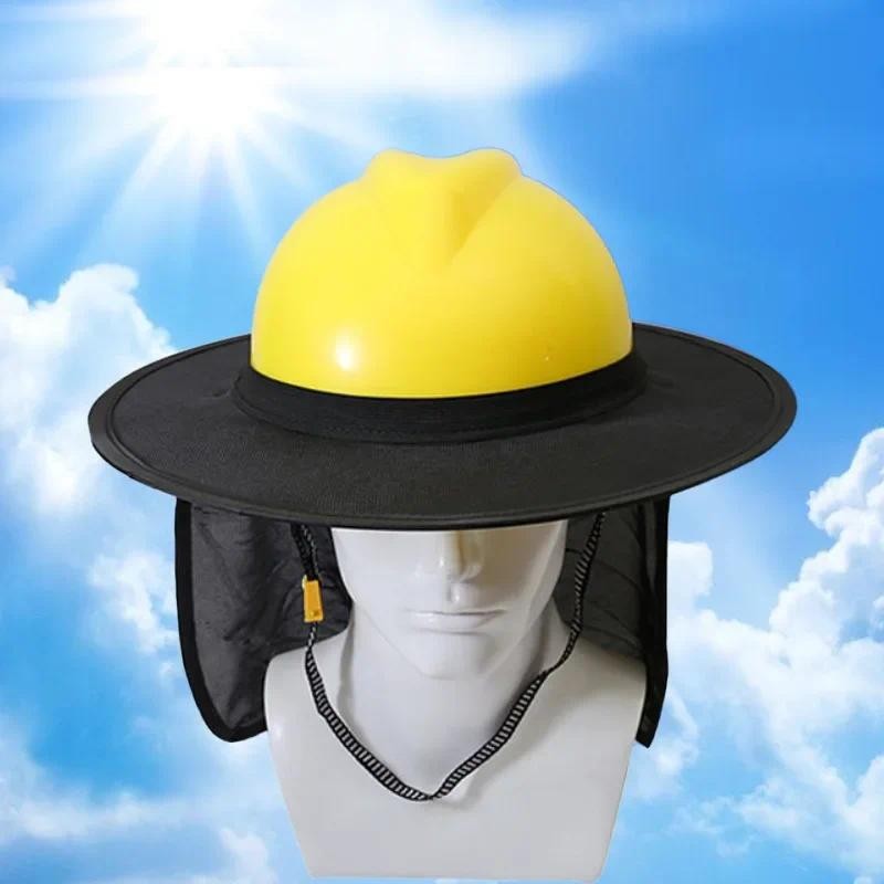 Jual Construction Safety Reflective Hard Hat Neck Shield Helmet Sun ...