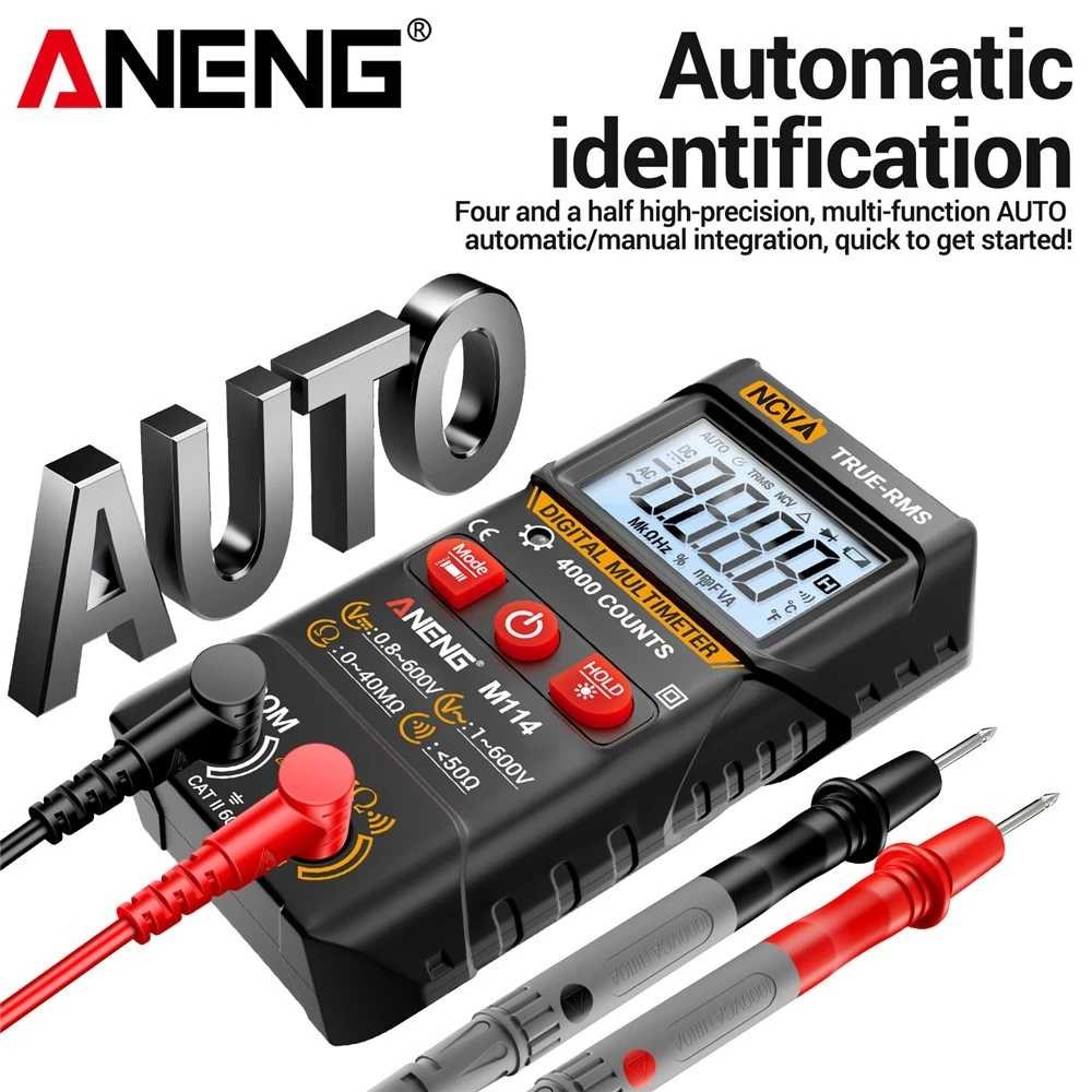 Jual AS - ANENG Digital Multimeter Mini Voltage Tester True RMS - M114 ...