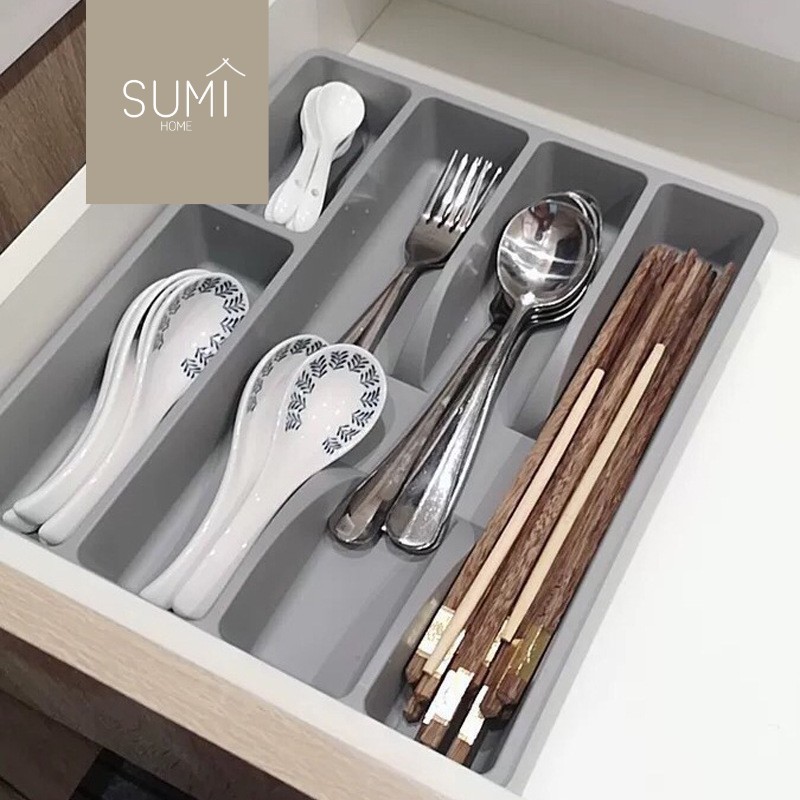 Jual 【 SUMI 】 Baki Peralatan Makan Dalam Laci Wadah Penyimpanan Sendok Garpu Cutlery Tray ...