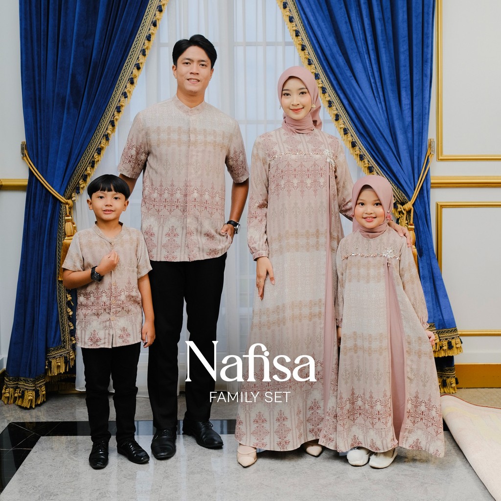 Jual Nafisa Couple BUNDLING Gamis dan Koko Premium Exclusive Special ...