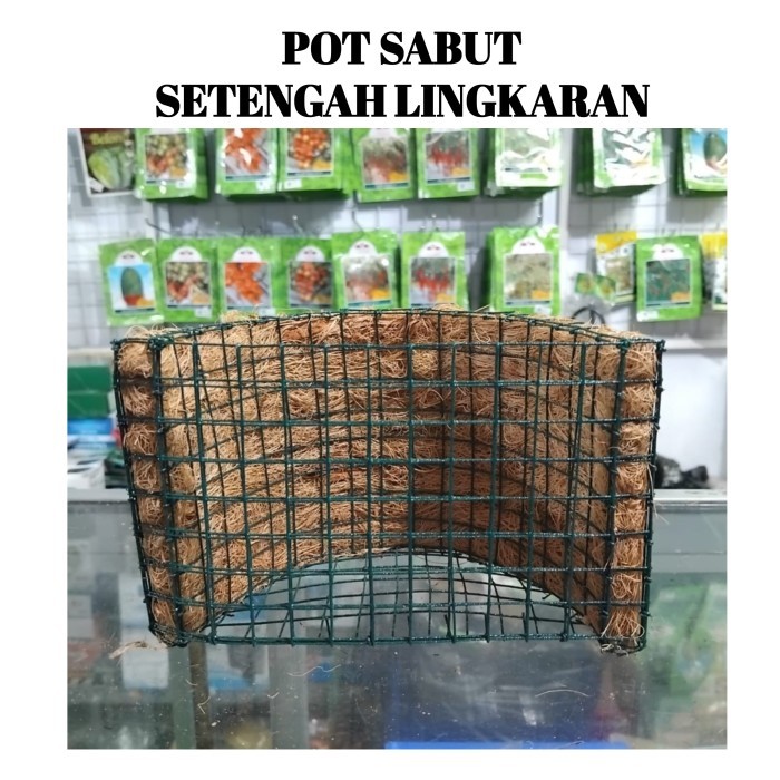 Jual Pot Anggrek Tempel Dinding Sabut Serabut Kelapa Gantung Tembok ...