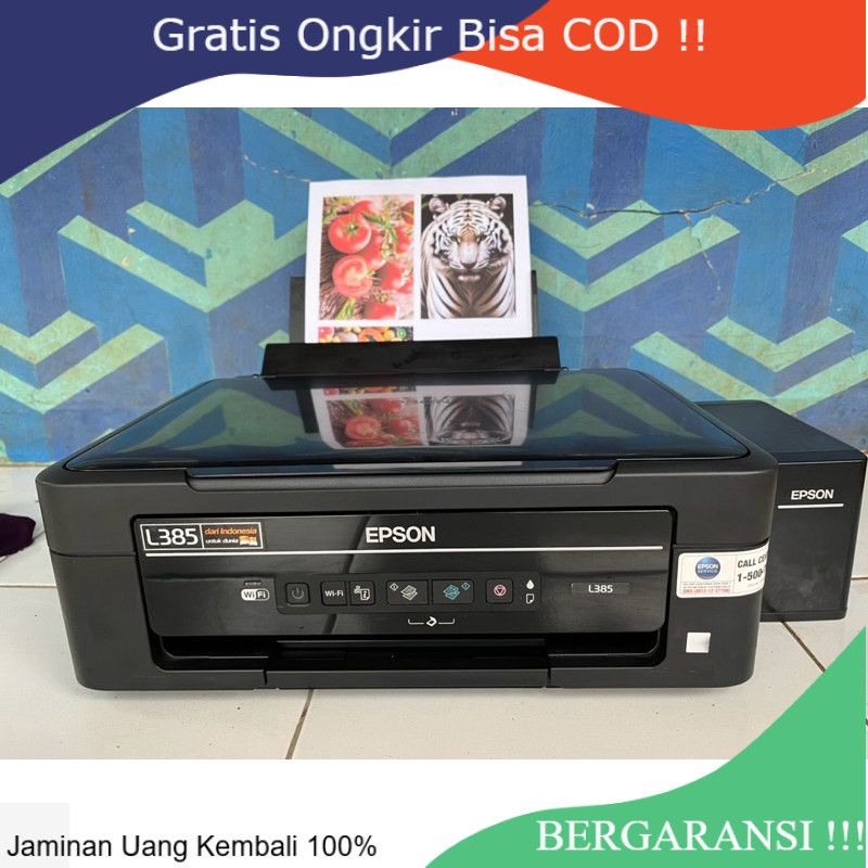 Jual Printer Epson L385 Bisa Wifi Print Scan Copy All in One Bergaransi ...