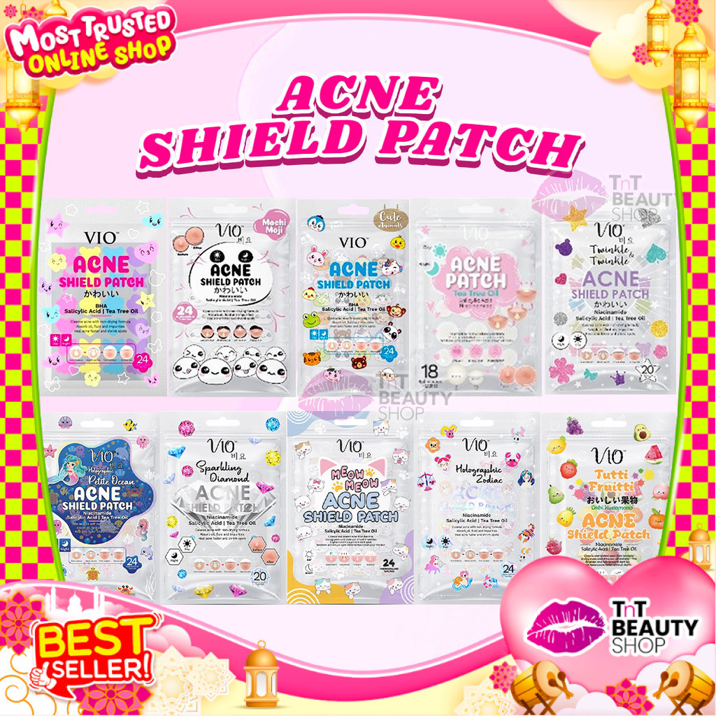 Jual VIO ACNE SHIELD PATCH 24 PATCHES SERIES & CUTE ANIMALS | TnT ...