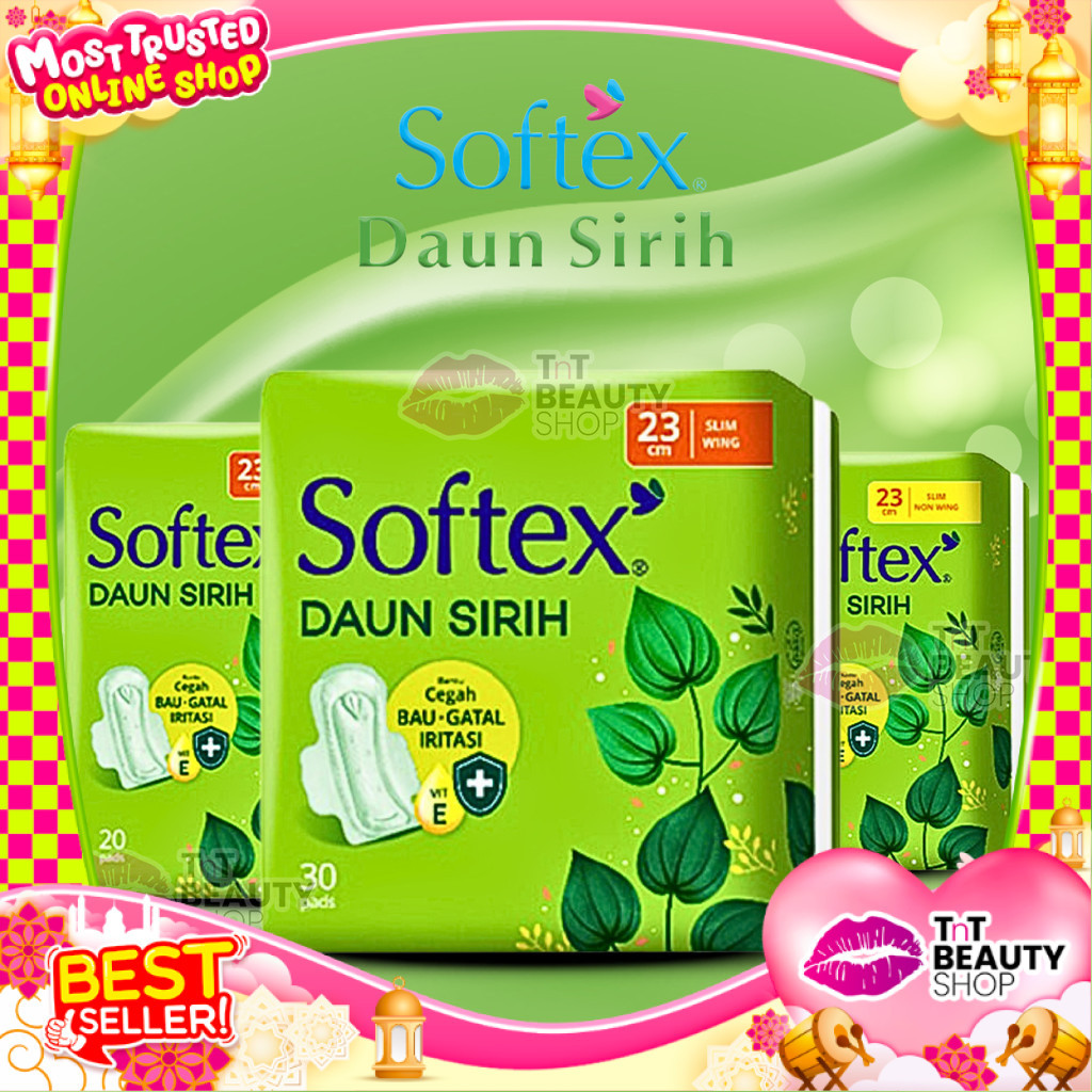 Jual Softex Daun Sirih Regular Flow Slim Non Wing 23cm | Softex Daun ...