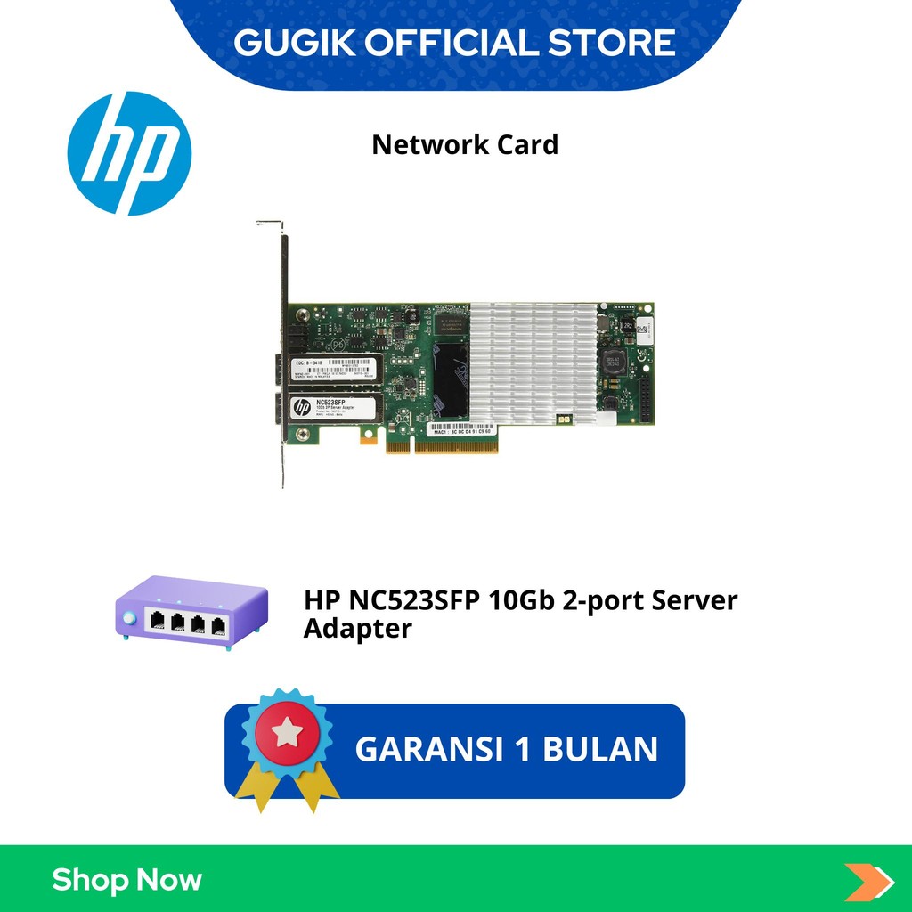 Jual HP NC523SFP 10Gb 2 Port Server Adapter SFP+ 10 G | Shopee Indonesia