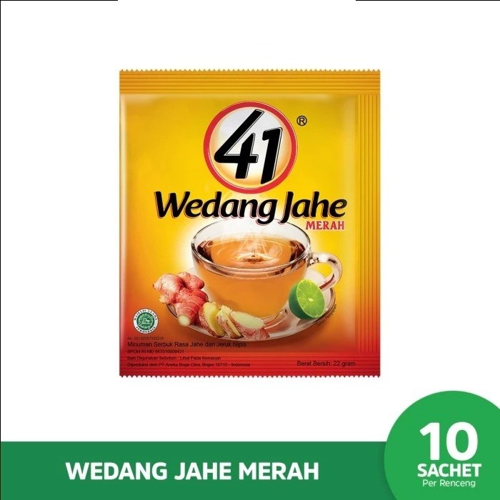 Jual Minuman Jahe 41 Wedang Jeruk Nipis Jahe Merah ISI 10 Sachet ...