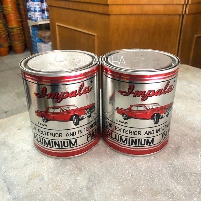 Jual Impala Cat Besi / Cat Silver / Cat Aluminium 0,75 Liter | Shopee ...