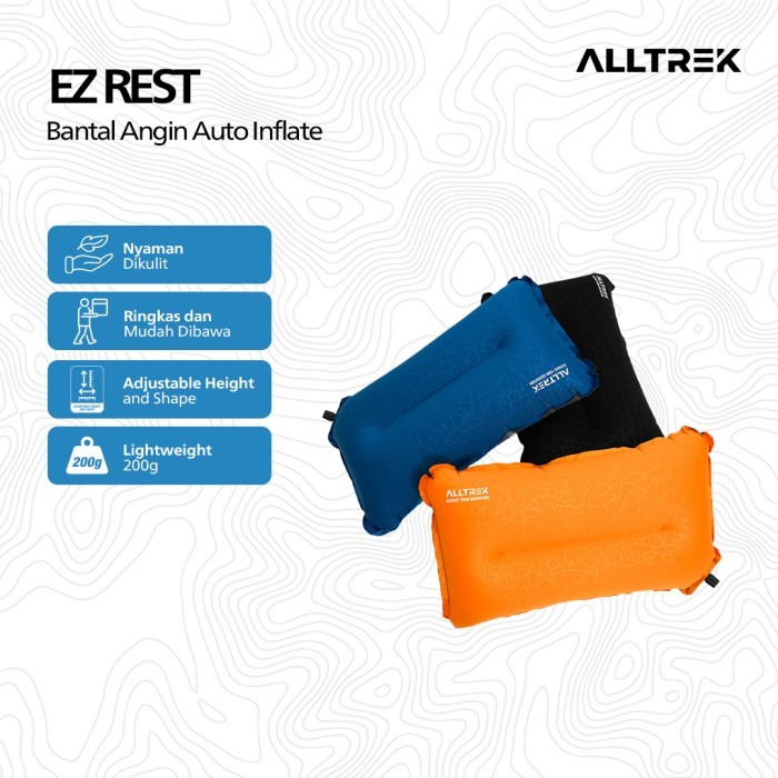 Jual ALLTTREK Bantal Angin Hiking Sponge Pillow Auto Inflatable ...