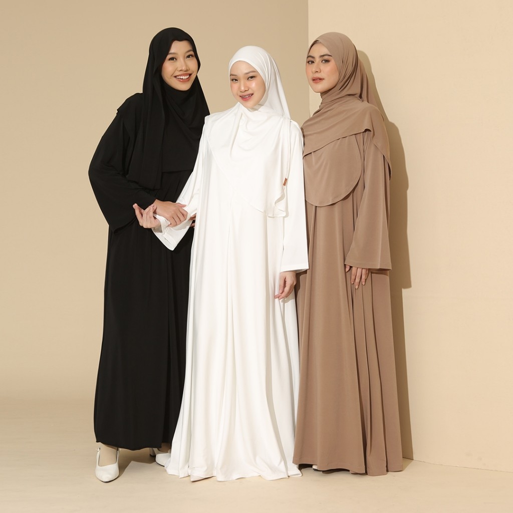 Jual Lozy Hijab - Sadiqa Abaya Set (Gamis Umrah Haji Abaya Jersey Set Kerudung) | Shopee Indonesia