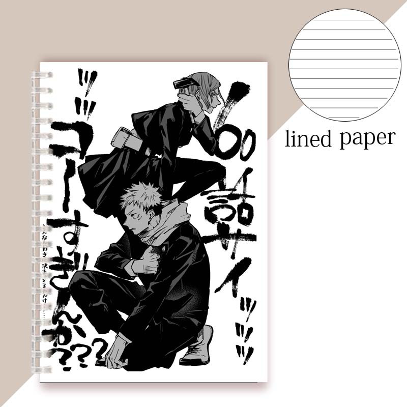 Jual Japan Anime Jujutsu Kaisen Satoru Gojo Lined Page Notebook Cartoon ...