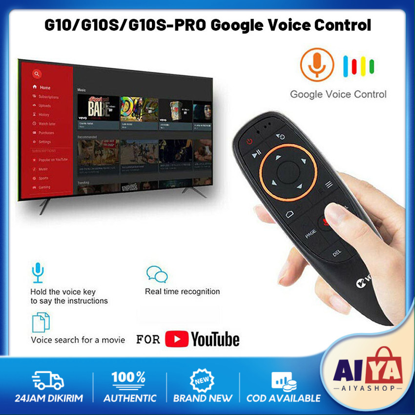Jual Remote Tv Voice Control Wireless Keyboard G10 G10S Pro 2.4 Ghz Tv ...