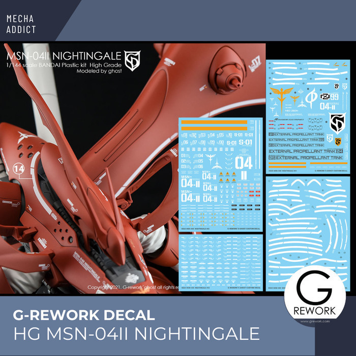Jual Water Slide Decal HG Nightingale by G-rework | Shopee Indonesia