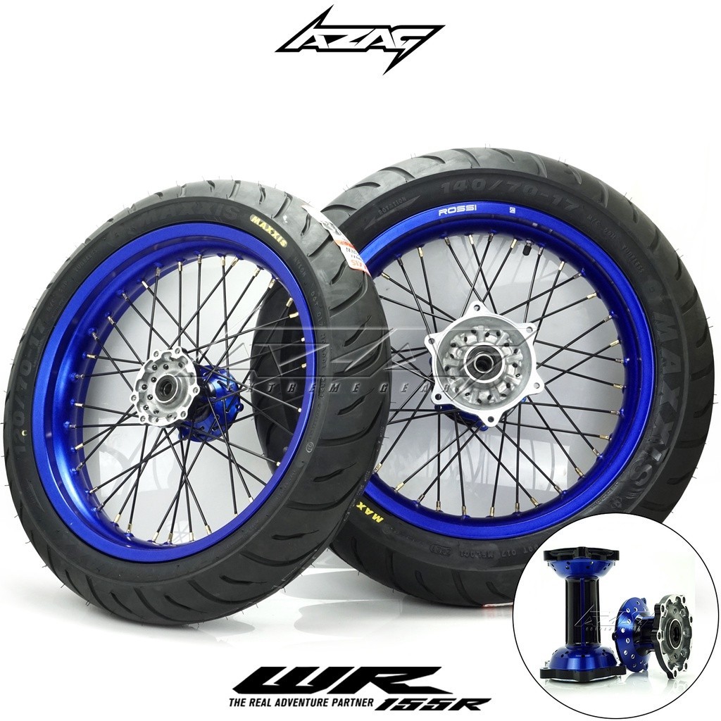 Jual BAN SET SUPERMOTO WR155 ROSSI TROMOL WILWOOD MAXXIS EXTRAMAXX ...
