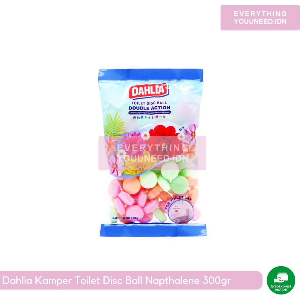 Jual Dahlia Kamper Toilet Disc Ball Napthalene 300gr | Shopee Indonesia