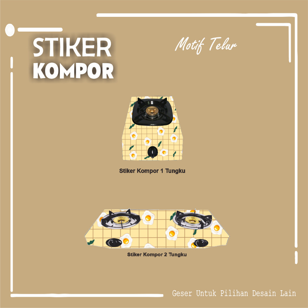 Jual Wallpaper Kompor / Stiker Kompor / Sticker Kompor 1 dan 2 Tungku ...