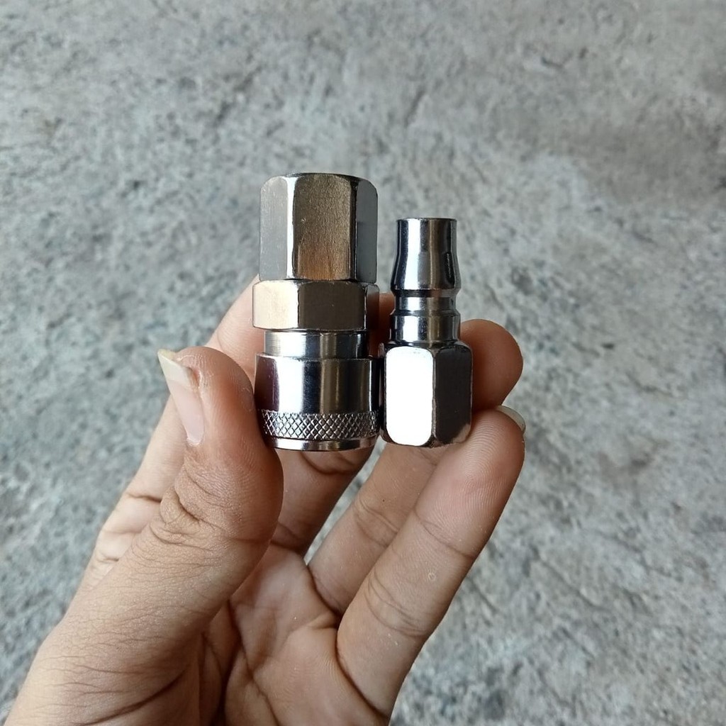 Jual COD 1 Set Quick Coupler Nepple SF20-PF20 1 set Sambungan Cewe Cowo ...