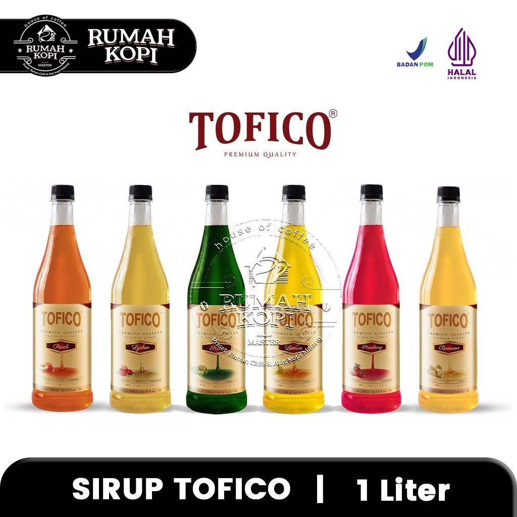 Jual Sirup Tofico 1L All Varian Tofico Syrup Botol | Shopee Indonesia