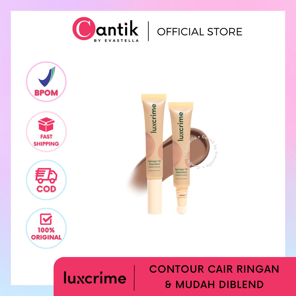Jual CANTIK - LUXCRIME Sponge-Tip Seamless Liquid Contour Original ...