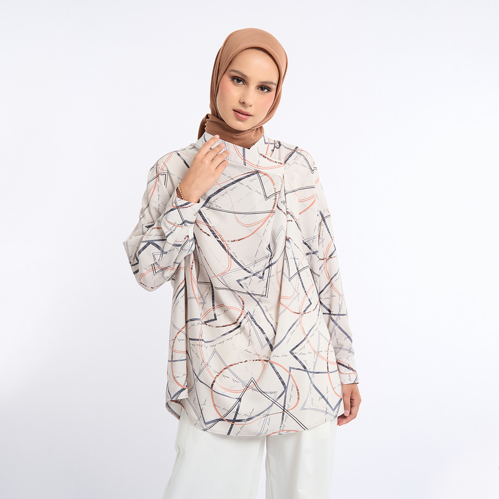 Jual Kami Tisya Overlap Top Atasan Lengan Panjang Wanita | Shopee Indonesia