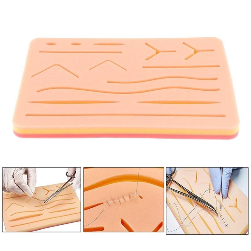 Jual Model Kulit Silikon Pad Sutura Latih Jahit Luka Medis Wound Suture ...