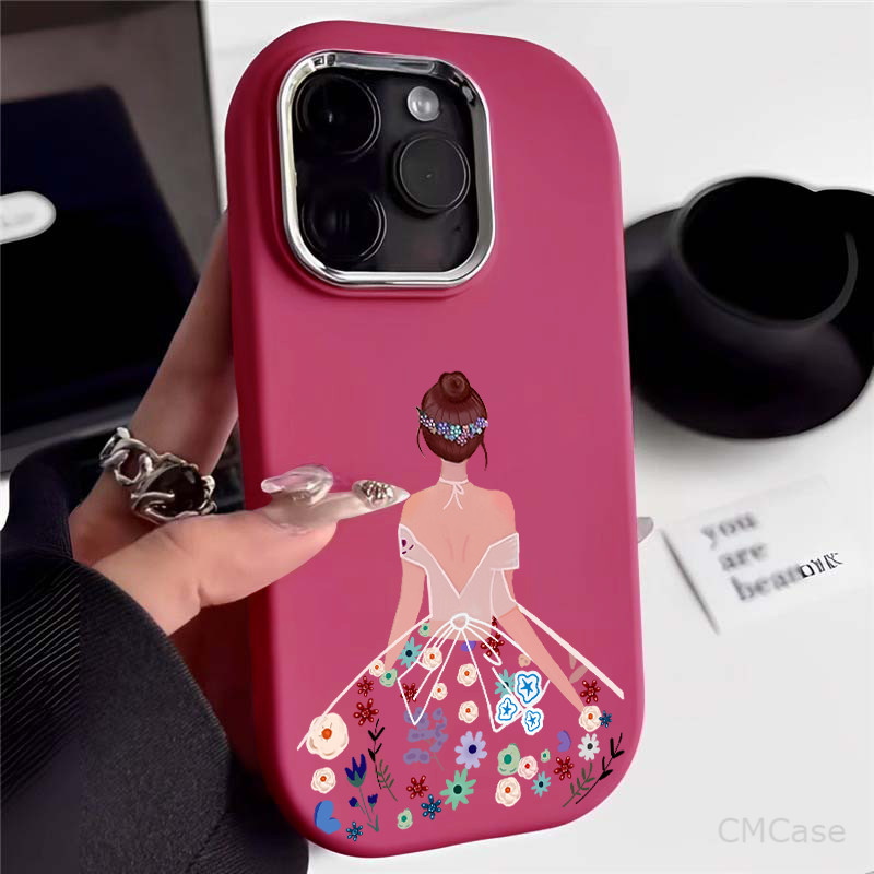 Jual Case iPhone Lucu Pink Casing Hp iPhone 11 13 XR 12 14 15+11PROMAX ...