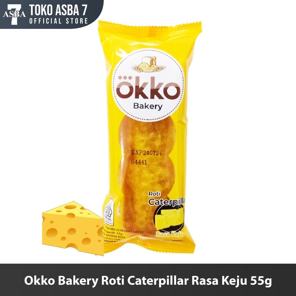 Jual OKKO ROTI CATERPILLAR KEJU 55G | Shopee Indonesia