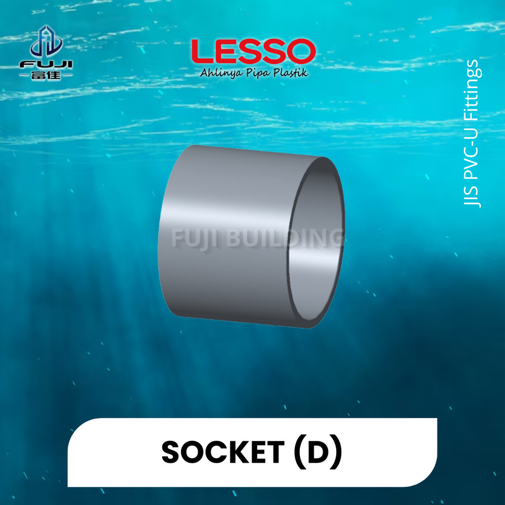 Jual Lesso Fitting Pipa PVC-U D Socket | Shopee Indonesia
