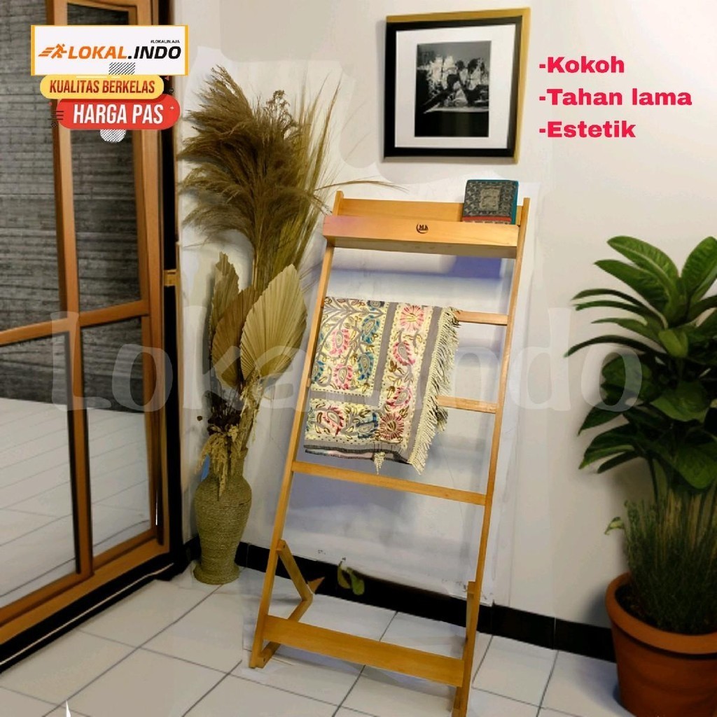Jual LOKAL Rak Mukenah Dan Sajadah Furniture Peralatan Sholat Stand ...